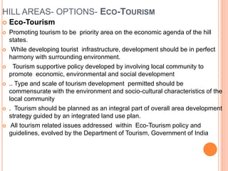 PROMOTING SUSTAINABLE DEVELOPMENT OF HILL AREAS- ISSUES AND OPTIONS | PPT