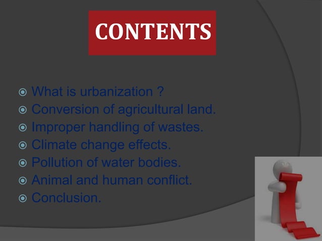 Rapid urbanization is a threat to bio-diversity | PPT