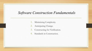 Software Construction implementation and testing design | PPT