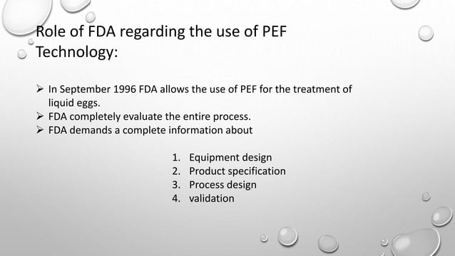 pulsed electric field A new technology for food preservation | PPT