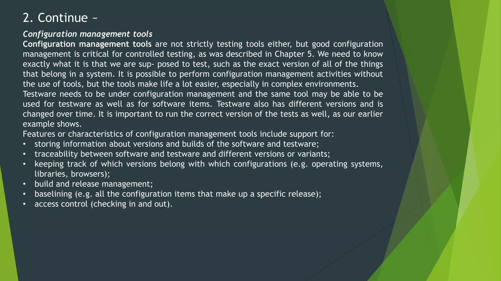 Tools support for testing | PPT