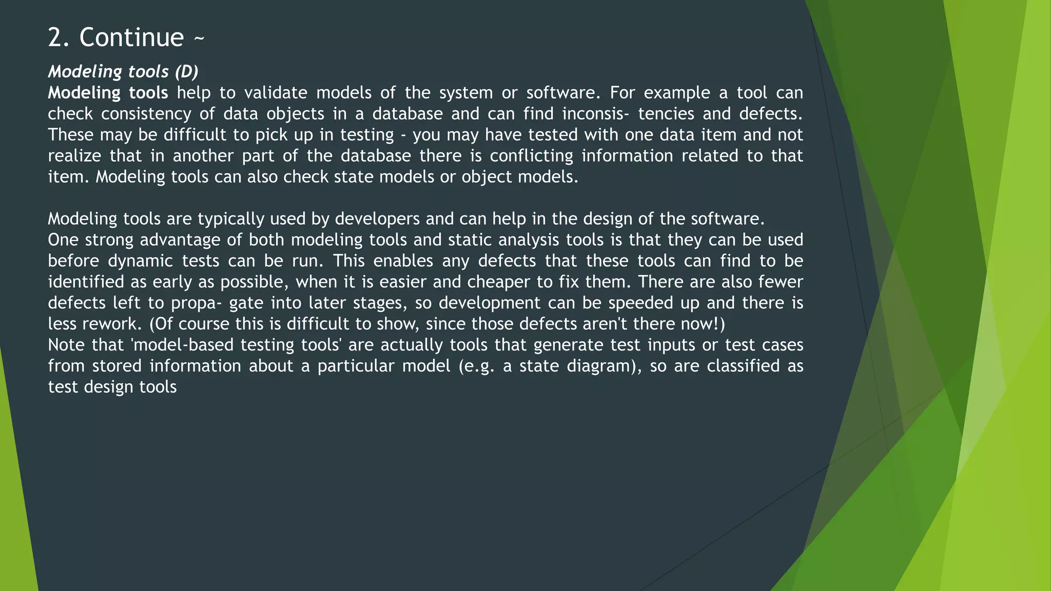 Tools support for testing | PPT