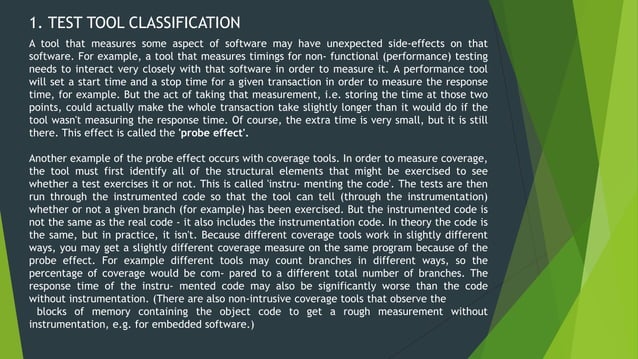 Tools support for testing | PPT