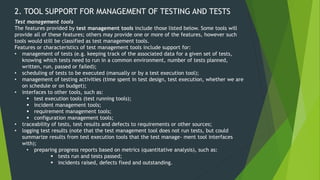 Tools support for testing | PPT