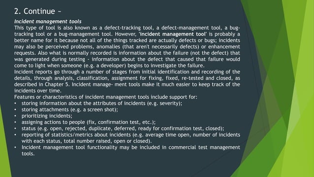 Tools support for testing | PPT