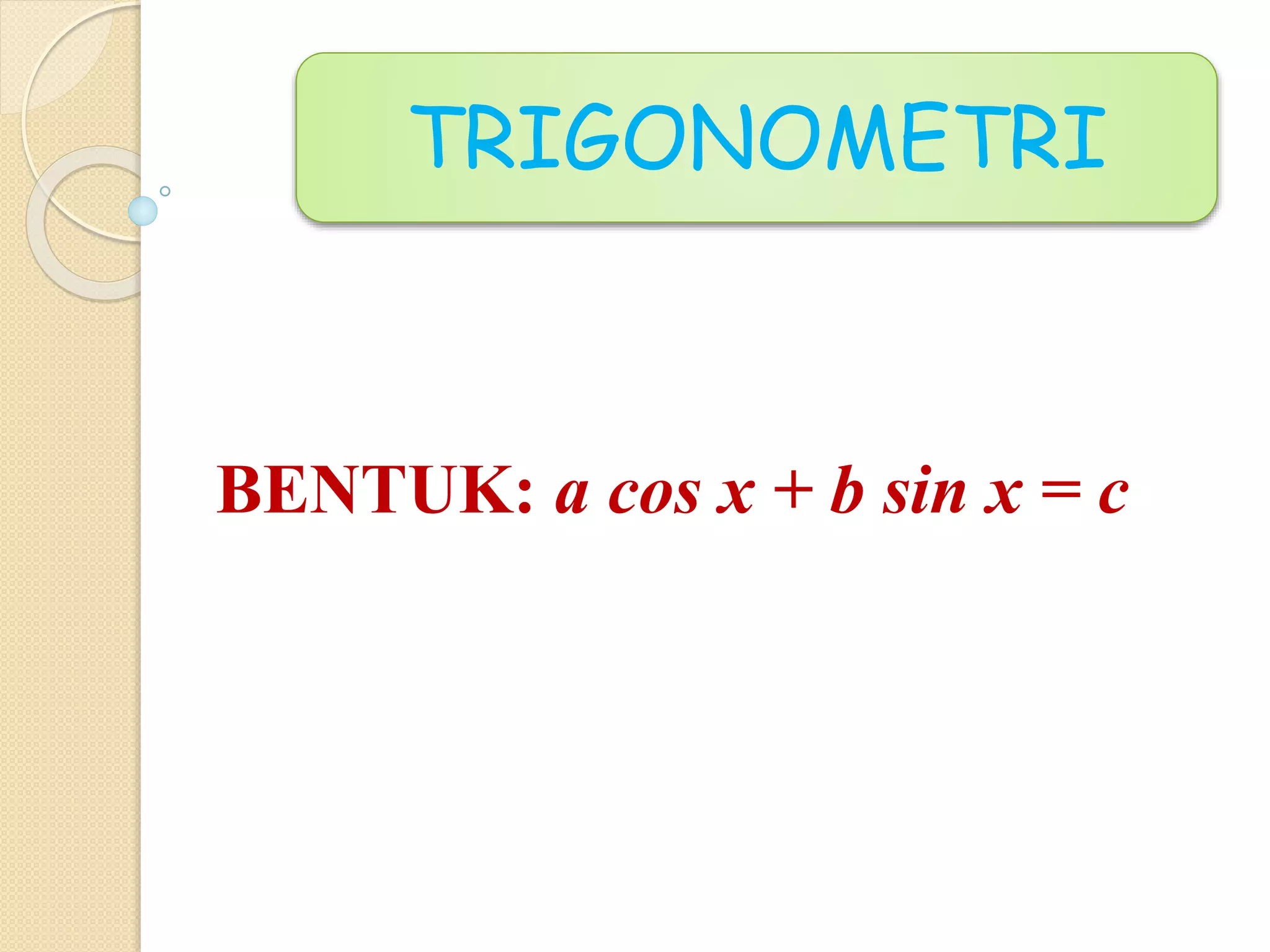 TRIGONOMETRI | PPT