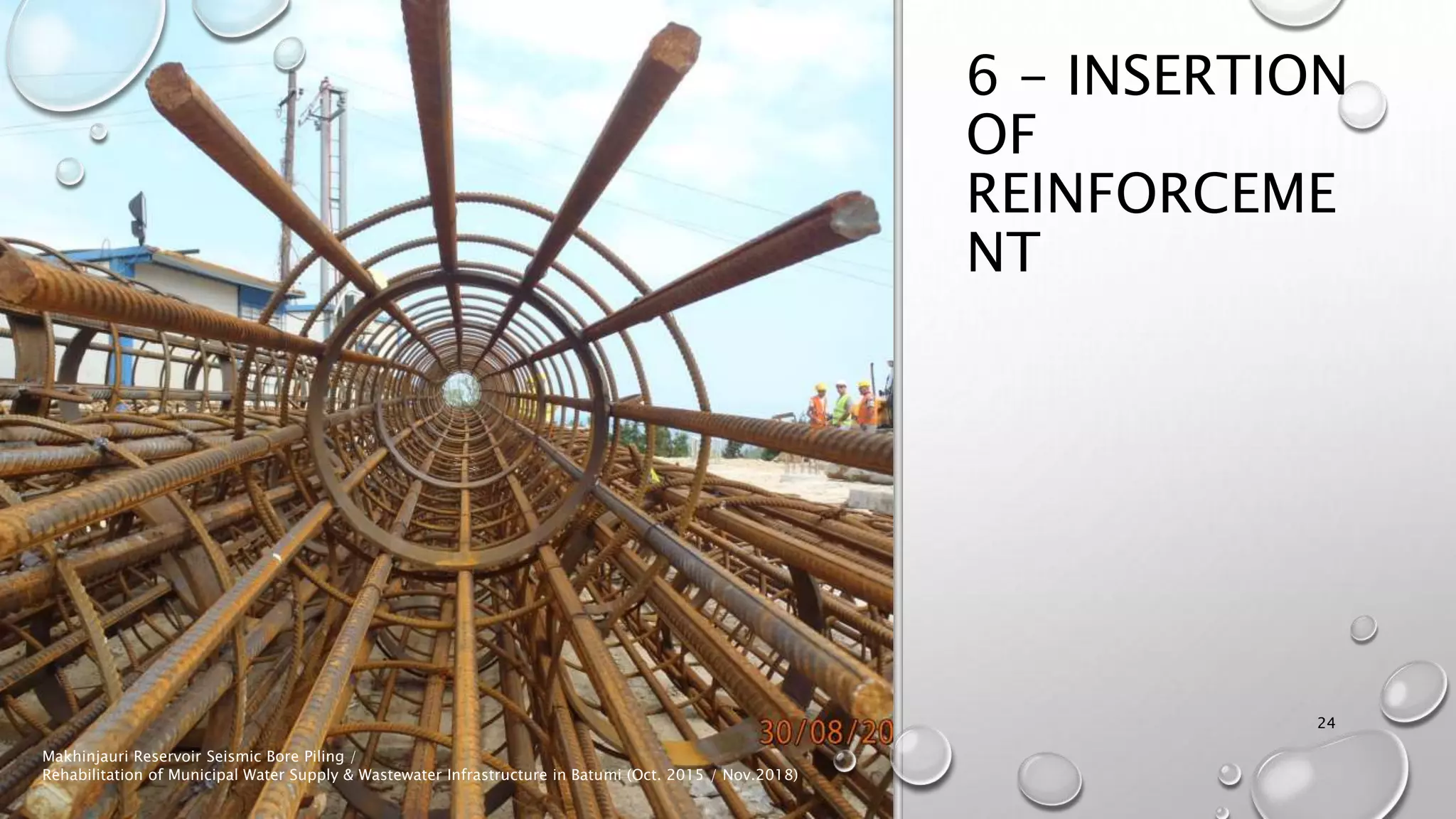 Seismic concrete Bore Piles at Makhinjauri water supply reservoir | PPTX