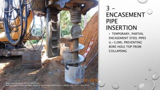 Seismic concrete Bore Piles at Makhinjauri water supply reservoir | PPTX