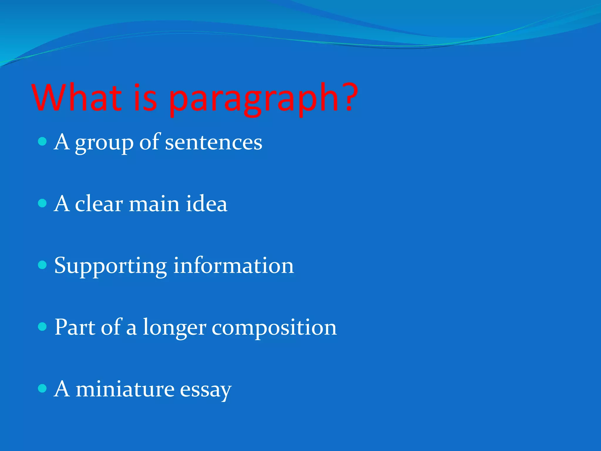 narration and paragraph development | PPTX