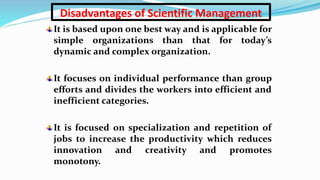 Implementation Of Scientific Management Theories. | PPTX