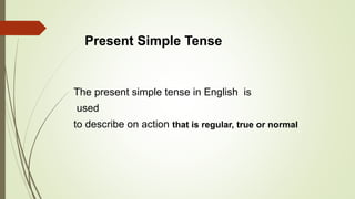 Present Tense Presentation | PPTX