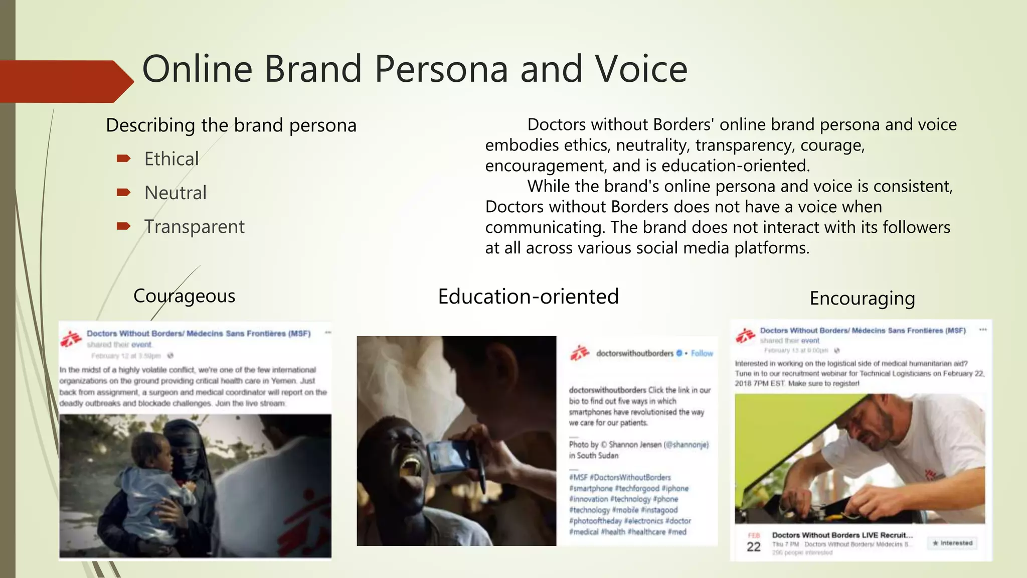 UFSMM Doctors without Borders Social Media Strategy Hypothetical | PPTX