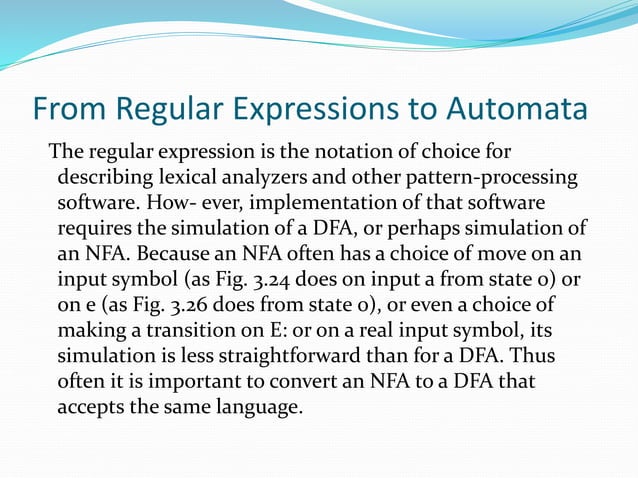 Finite Automata in compiler design | PPTX | Computing | Technology ...