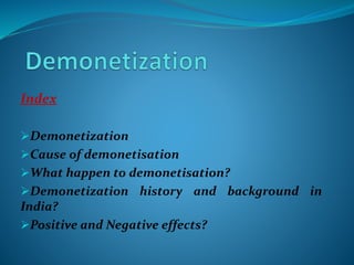 Demonetisation | PPT