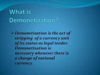 Demonetisation | PPT