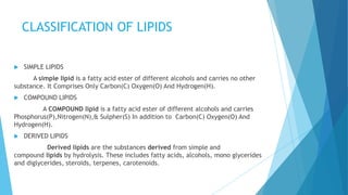 INTRODUCTION TO LIPIDS | PPTX