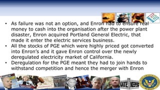 Enron Corporation - Corporate Failure | PPTX | Mergers and Acquisitions ...