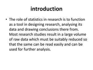 statics in research | PPT