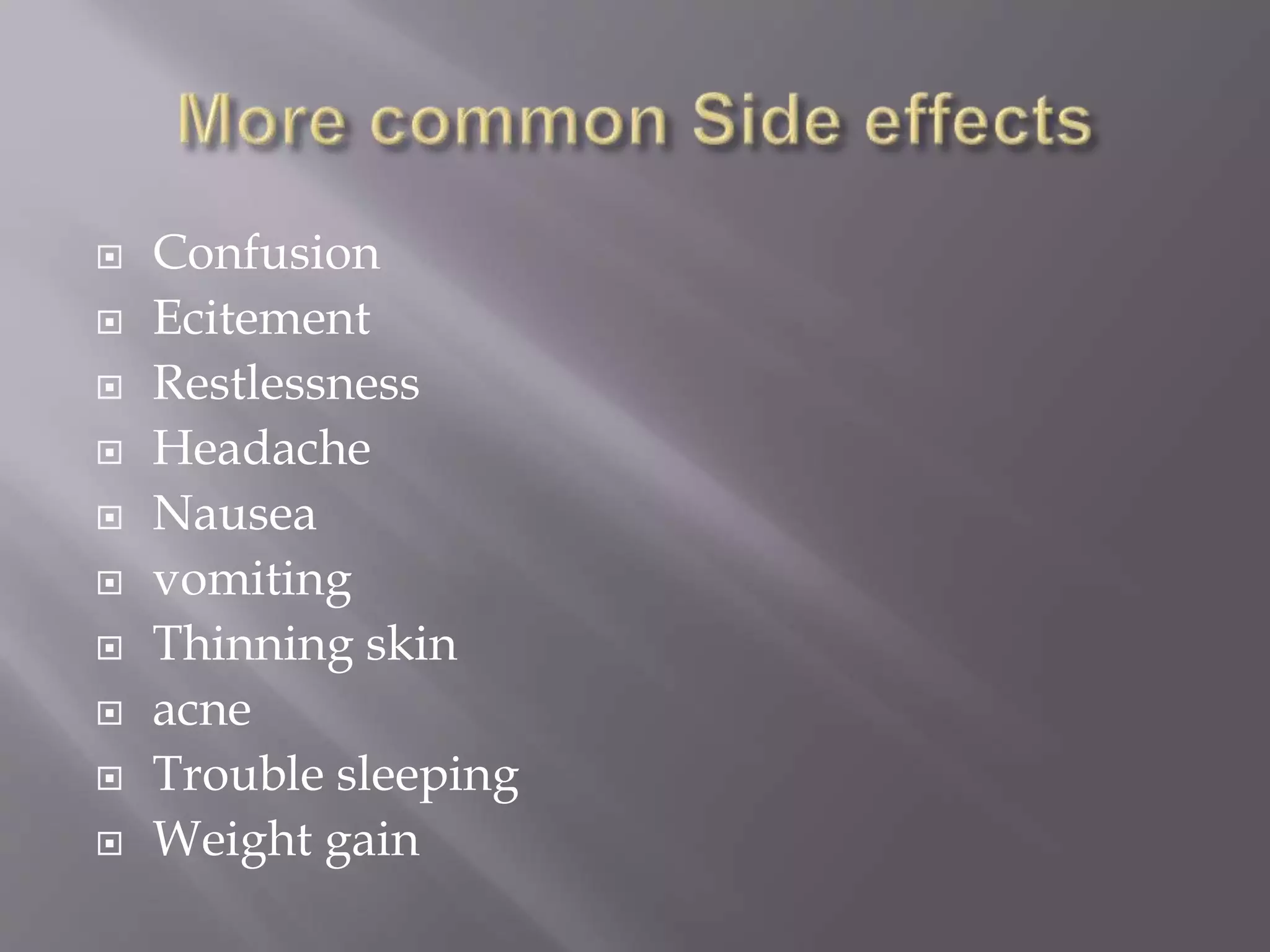 Prednisone side effects | PPTX