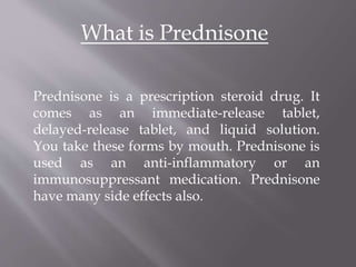Prednisone side effects | PPTX