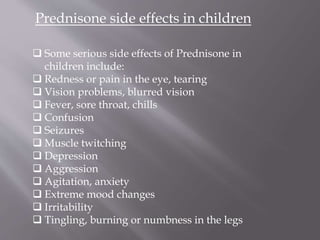 Prednisone side effects | PPTX