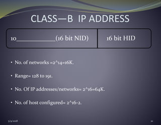 IP addressing seminar ppt | PPTX