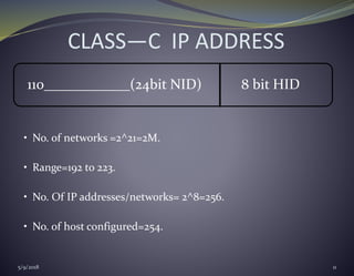 IP addressing seminar ppt | PPTX