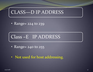 IP addressing seminar ppt | PPTX