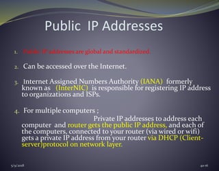 IP addressing seminar ppt | PPTX