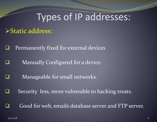 IP addressing seminar ppt | PPTX