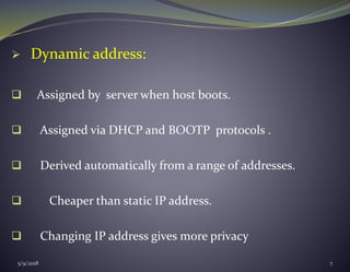 IP addressing seminar ppt | PPTX