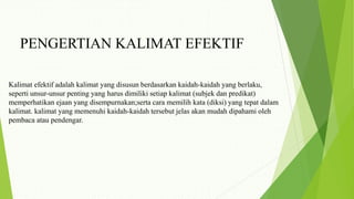 Kalimat Efektif | PPTX