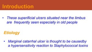 Marginal catarrhal ulcer | PPT