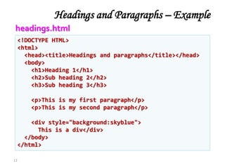 HTML | PPT