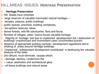 Promoting Sustainable Development of Hill Areas- Issues and Option | PPTX