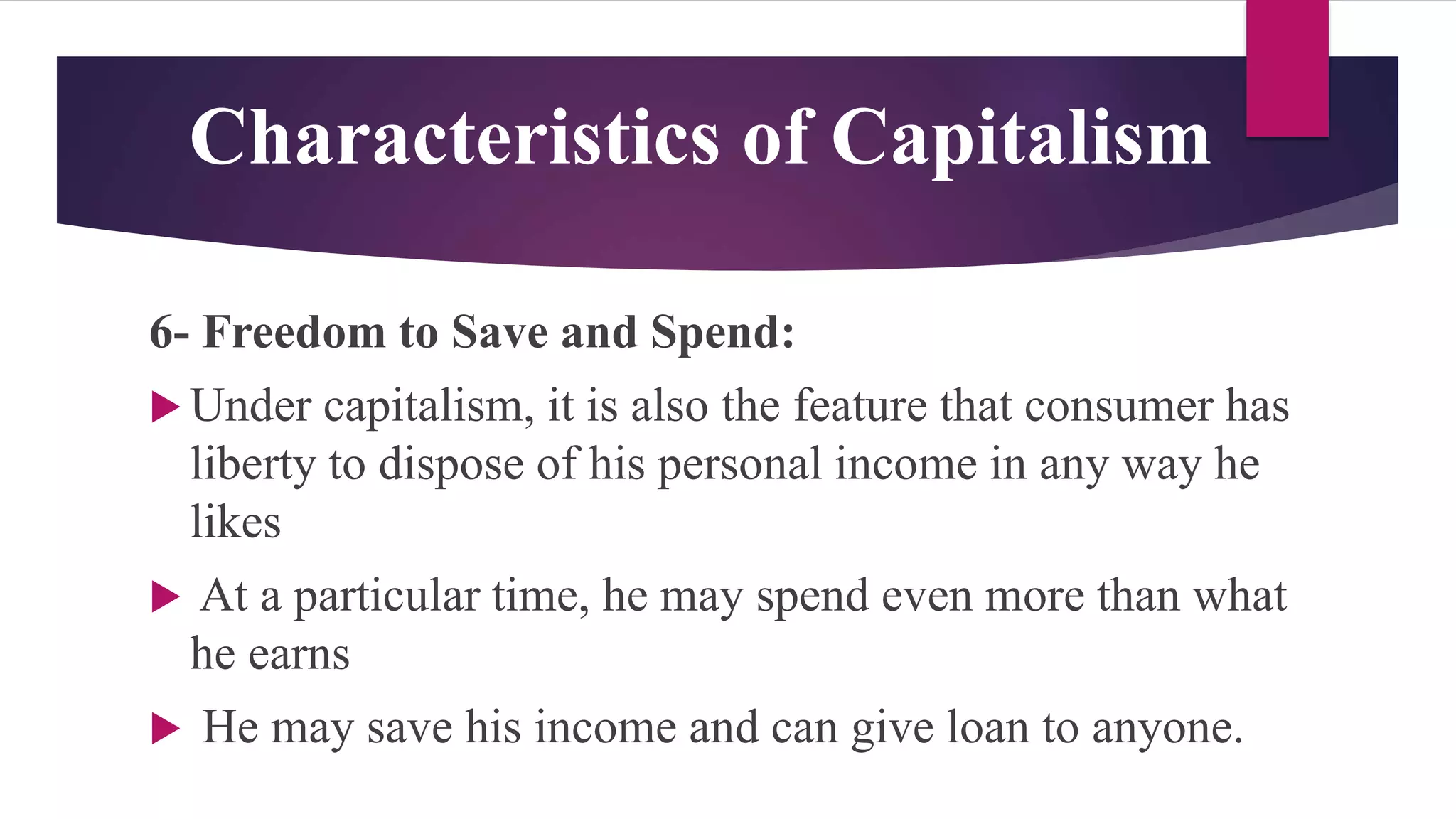 Characteristics of Capitalism & Its Comparison with Islam | PPT