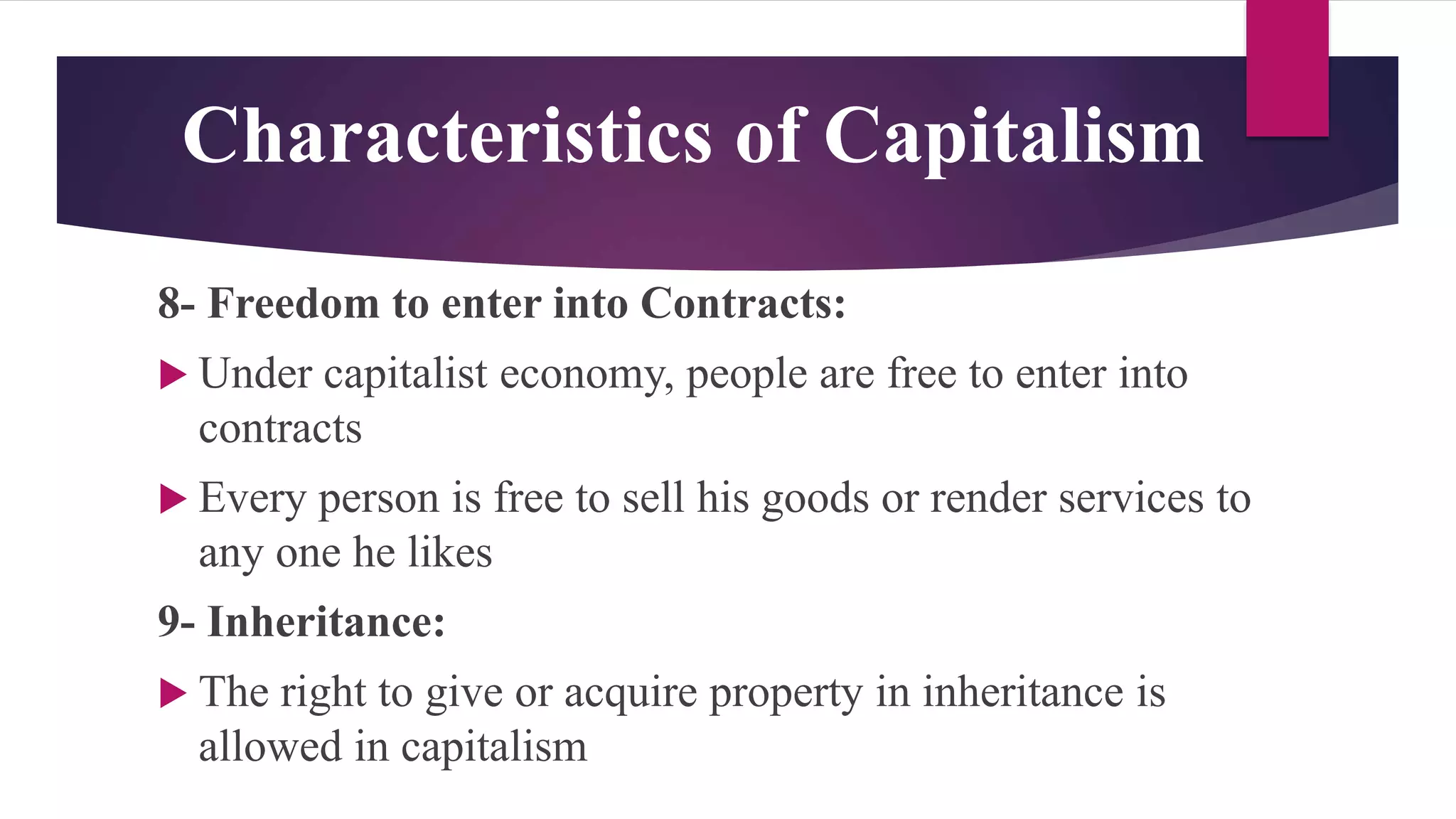 Characteristics of Capitalism & Its Comparison with Islam | PPT