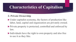 Characteristics of Capitalism & Its Comparison with Islam | PPT