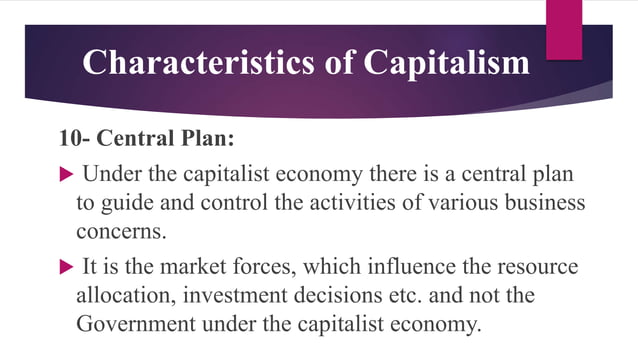 Characteristics of Capitalism & Its Comparison with Islam | PPT