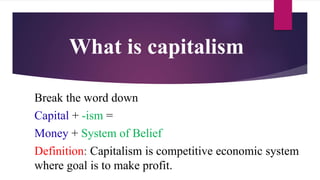 Characteristics of Capitalism & Its Comparison with Islam | PPT