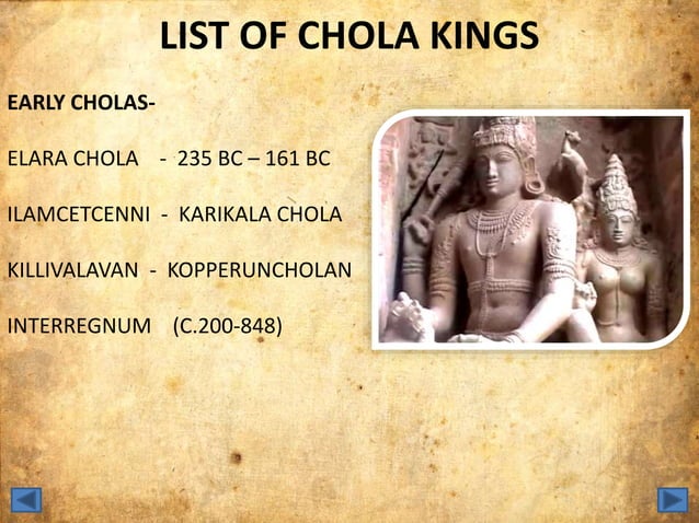 The Chola Dynasty (Golden age of tamil culture) | PPTX