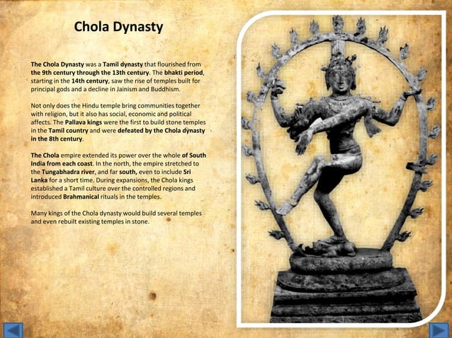 The Chola Dynasty (Golden age of tamil culture) | PPTX