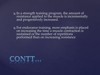 RESISTANCE EXERCISE FOR MUSCLE IMPAIRED PERFORMANCE | PPTX