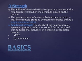 RESISTANCE EXERCISE FOR MUSCLE IMPAIRED PERFORMANCE | PPTX