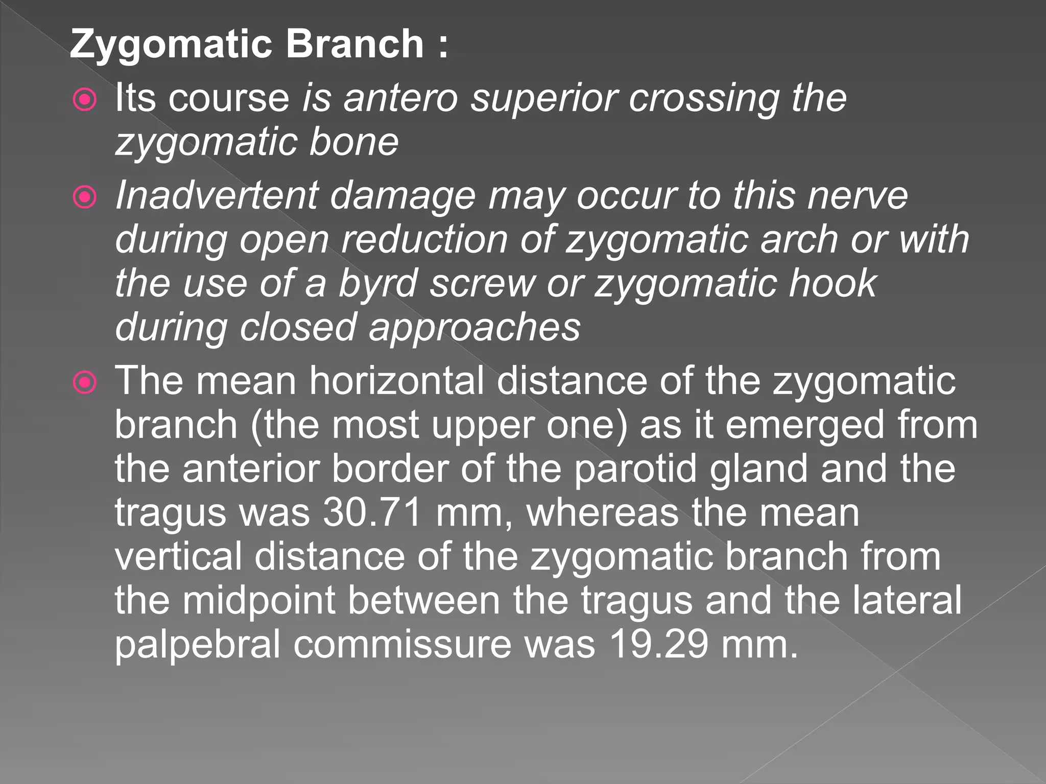 Applied surgical anatomy of facial nerve in oral and maxillofacial ...