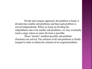 DIVIDE AND CONQUER | PPTX