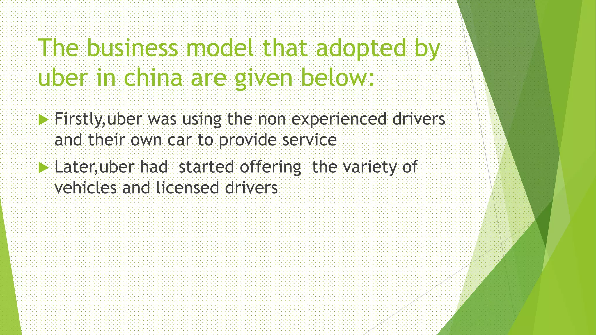 case solve about UBER | PPT