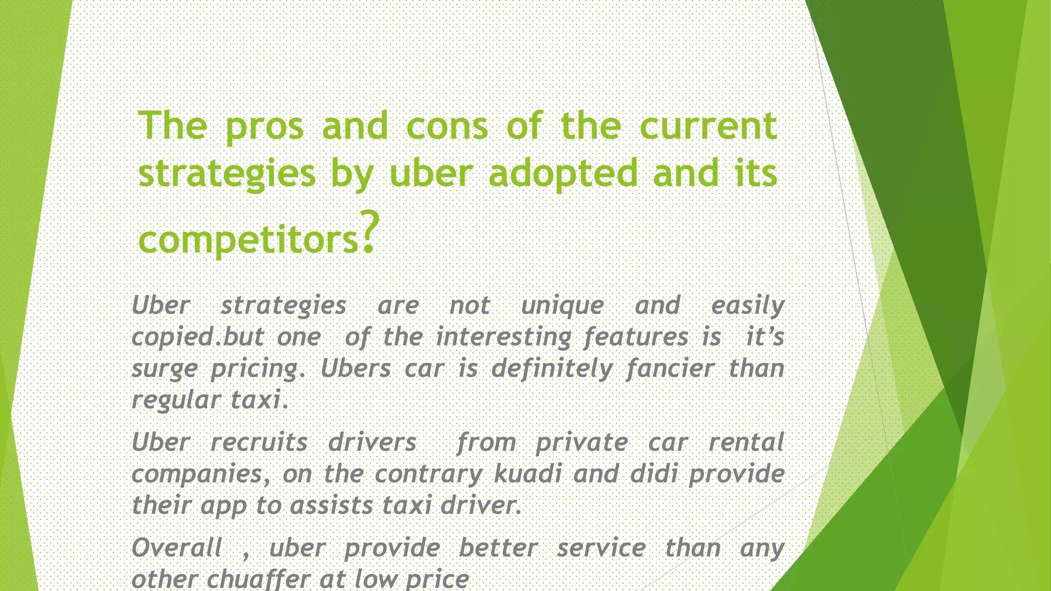 case solve about UBER | PPT