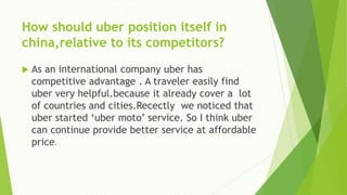 case solve about UBER | PPT
