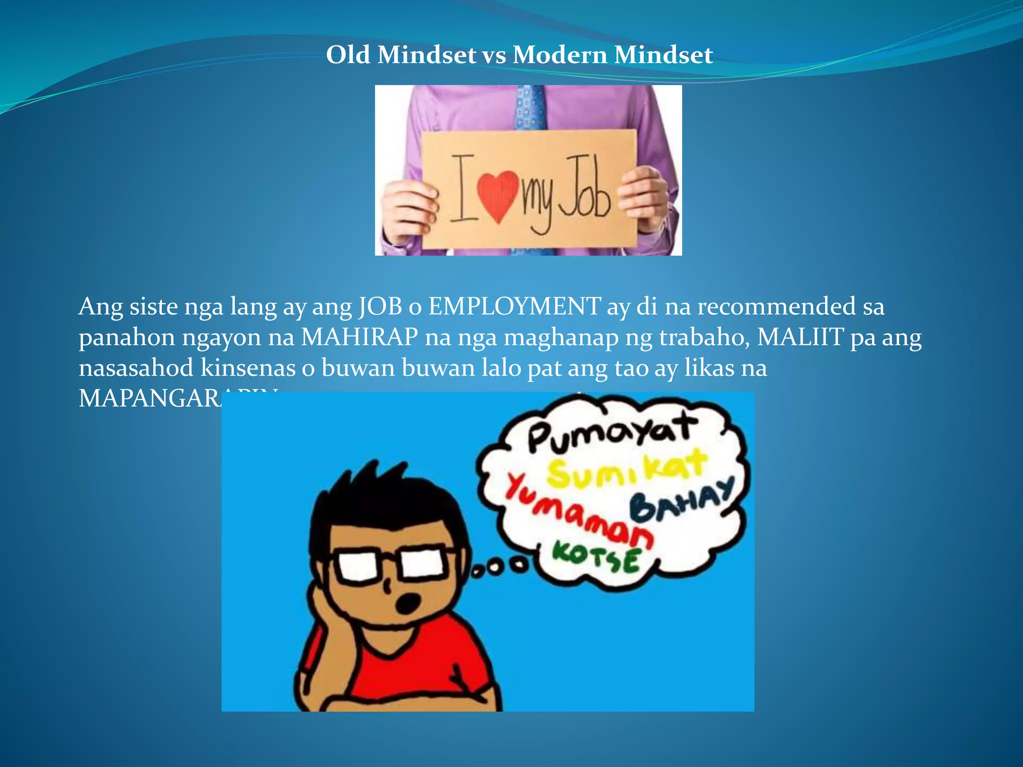 Old Mindset vs. Modern Mindset | PPTX